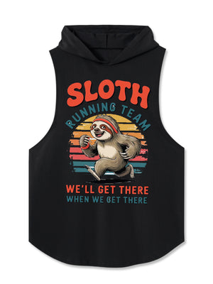 IronPandafit Sloth Fitness Hooded Tank For Sale
