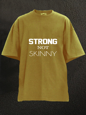 IronPandafit Strong Not Skinny WASHED GYM SHIRT For Sale