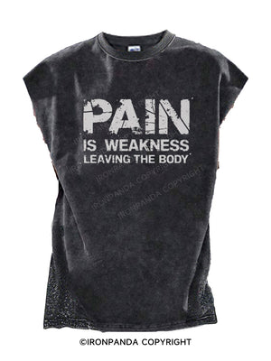 IronPandafit PAIN is weakness leaving body Cut Off Tank For Sale