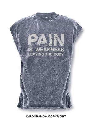 IronPandafit PAIN is weakness leaving body Cut Off Tank For Sale