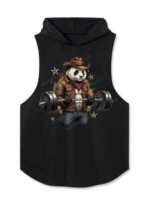 Cowboy Panda Hooded Tank