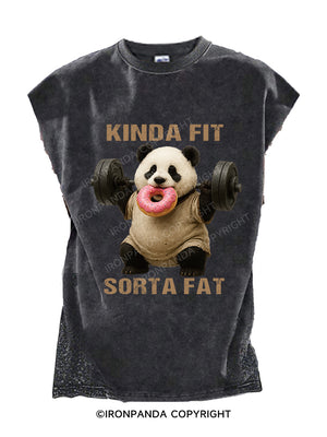 IronPandafit KINDA FIT SORTA FAT Cut Off Tank For Sale