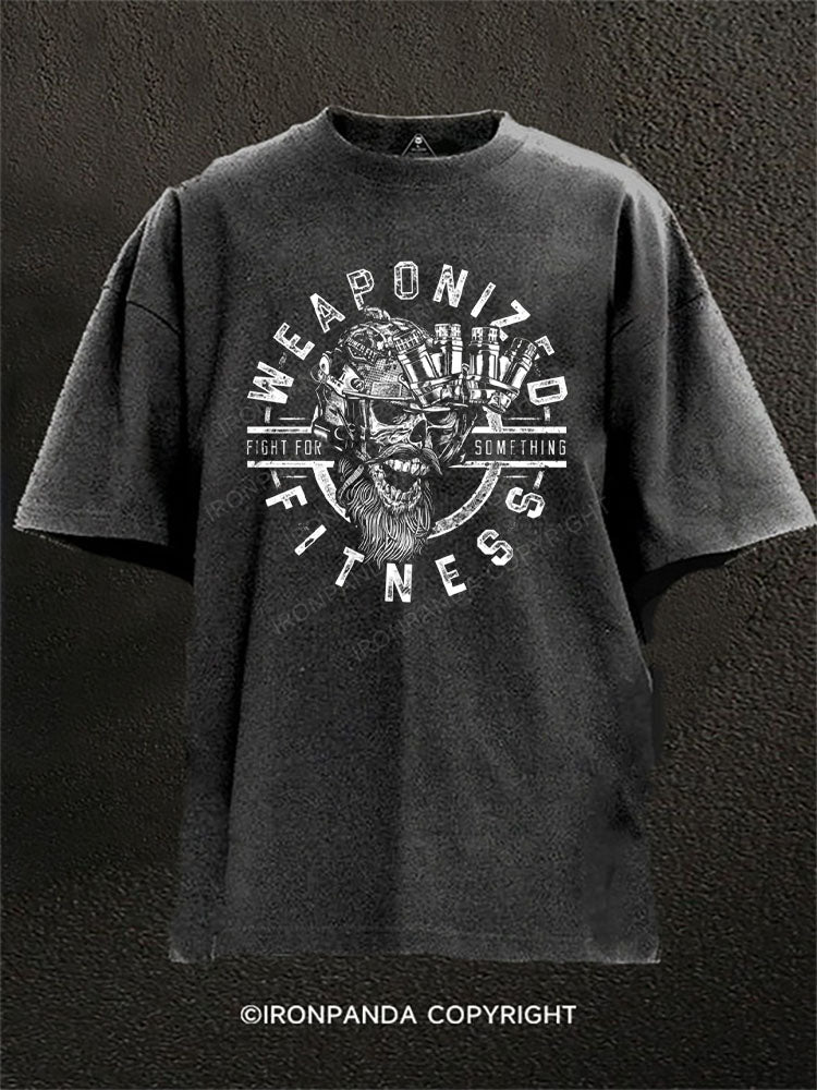 IronPandafit Weaponized Fitness Washed Gym Shirt For Sale