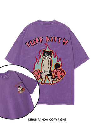 IronPandafit TUFF KITTY printed Gym Shirt For Sale