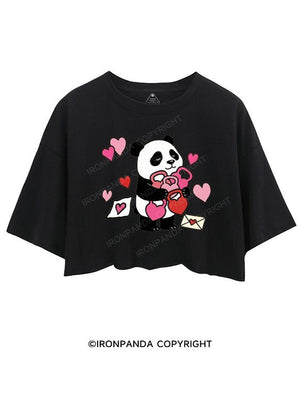 PANDA PASSION POWER CROP TOPS