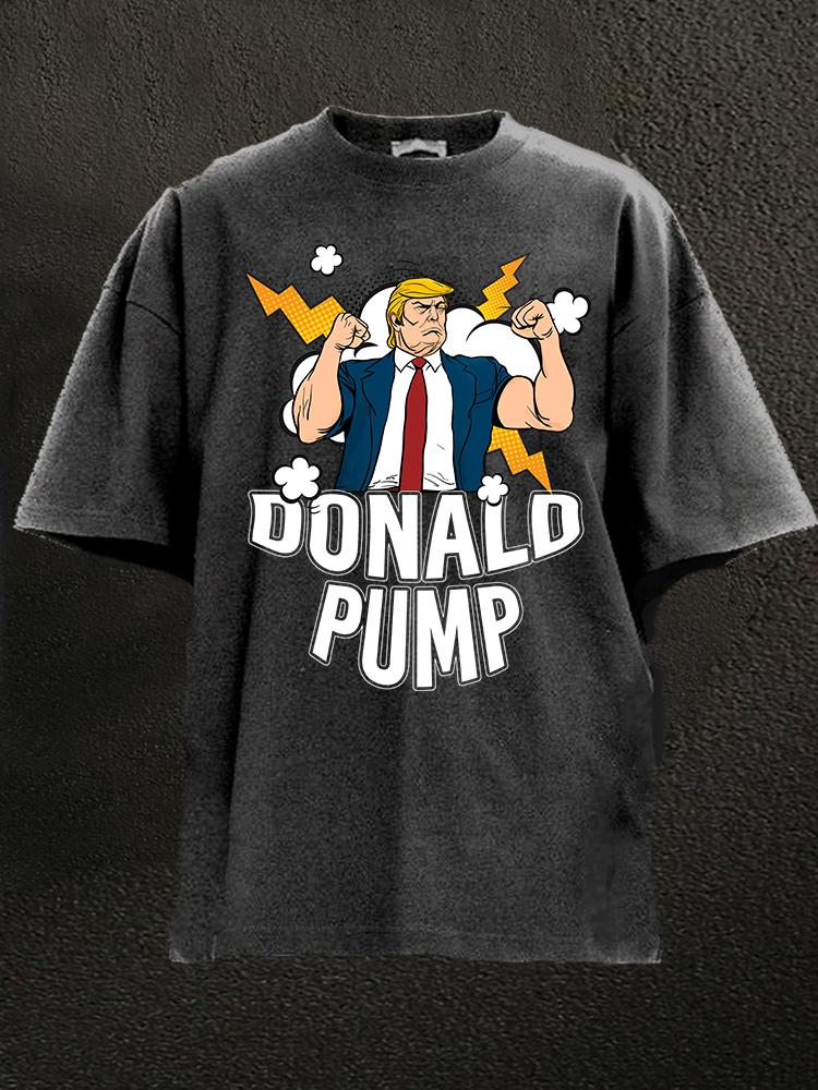 IronPandafit DONALD PUMP Washed Gym Shirt For Sale