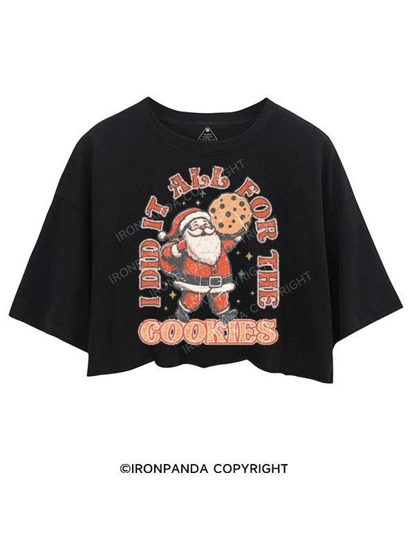 IronPandafit I DID IT ALL FOR THE COOKIES CROP TOPS For Sale