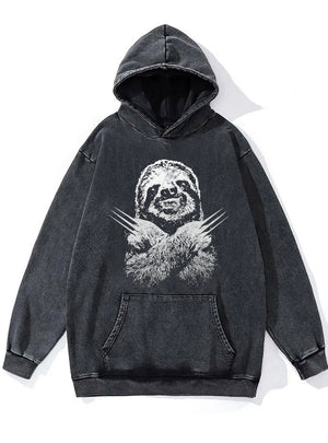IronPandafit iron sloth Washed Gym Hoodie For Sale