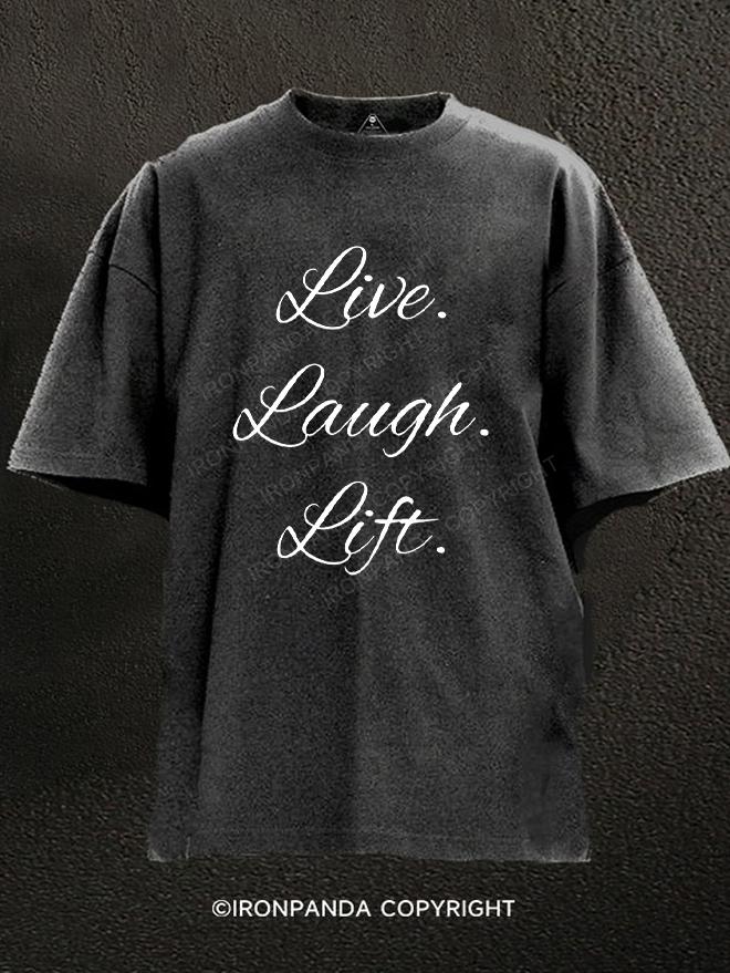 IronPandafit Live Laugh Lift Washed Gym Shirt For Sale