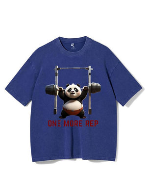 IronPandafit fitness panda doing one more rep Washed Gym Shirt For Sale