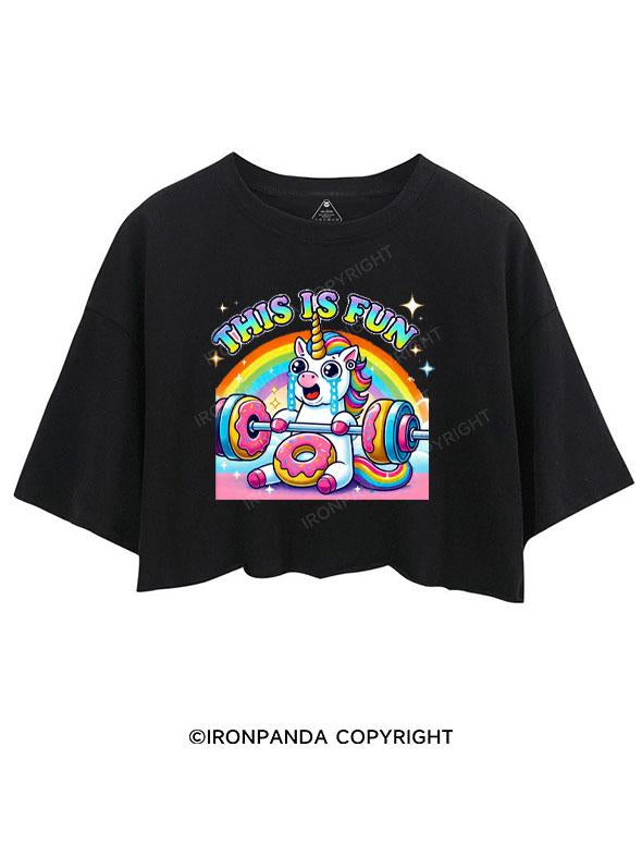 THIS IS FUN CROP TOPS