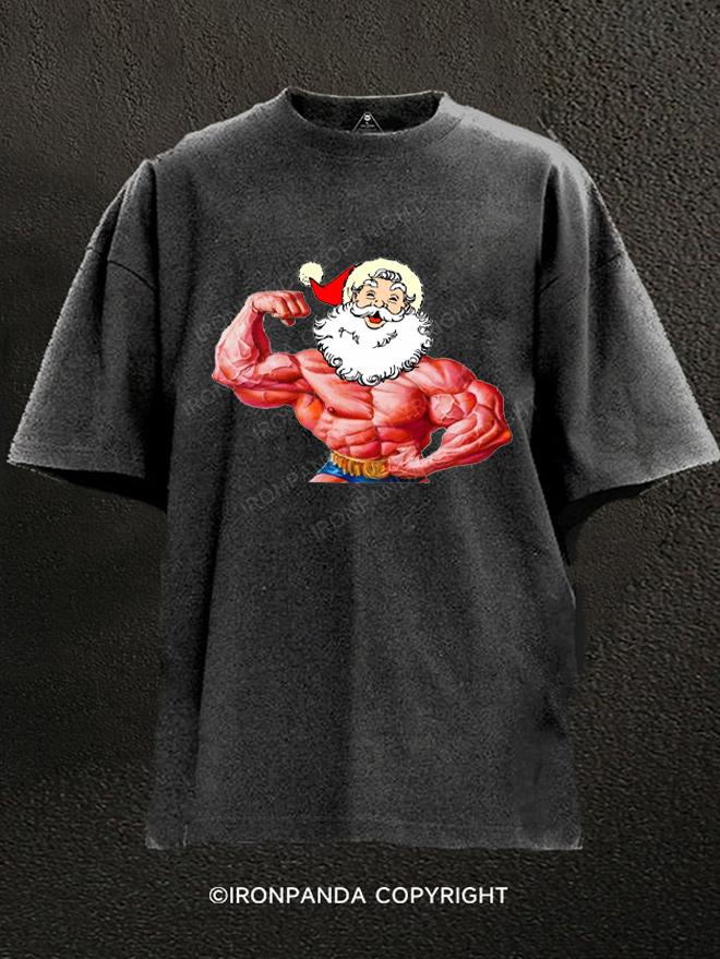 IronPandafit Santa Claus Gains Flexing Faith and Fitness Washed Gym ...