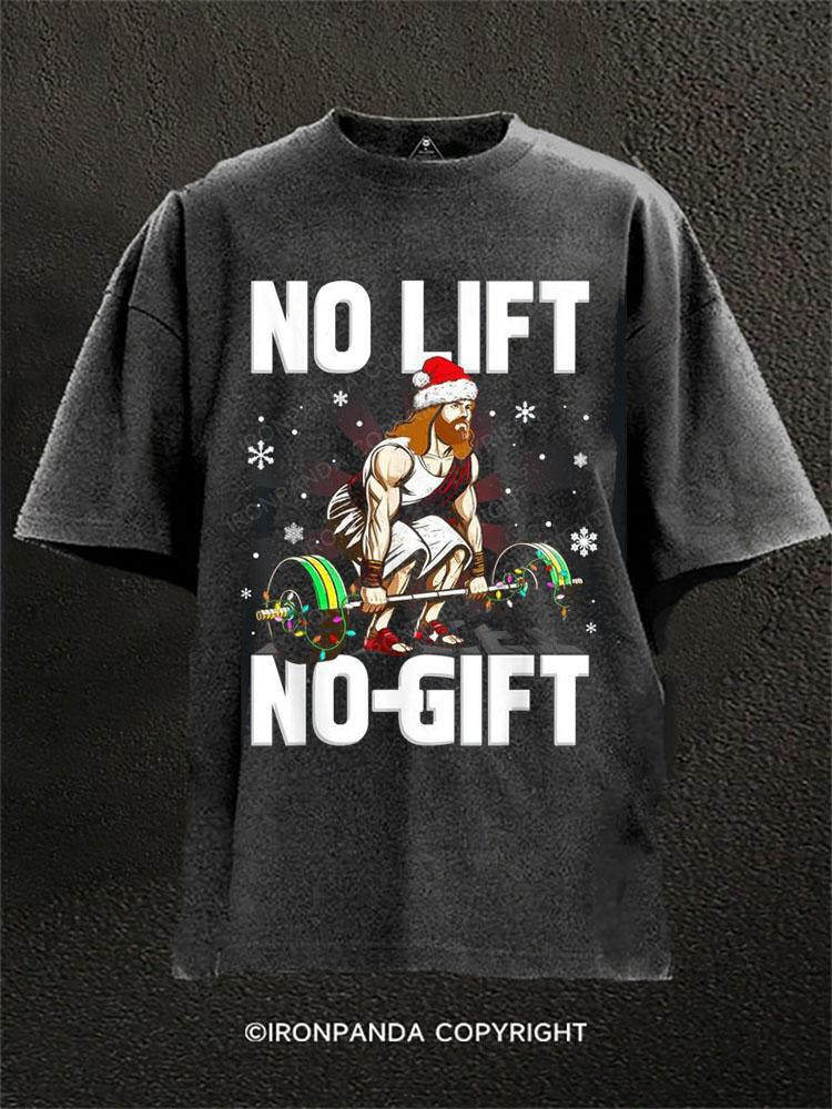 IronPandafit No Lift No Gift Washed Gym Shirt For Sale