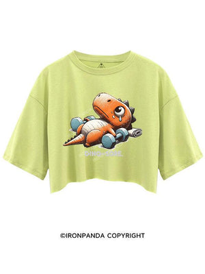 IronPandafit Dino-Sore After Workout Crop Tops For Sale