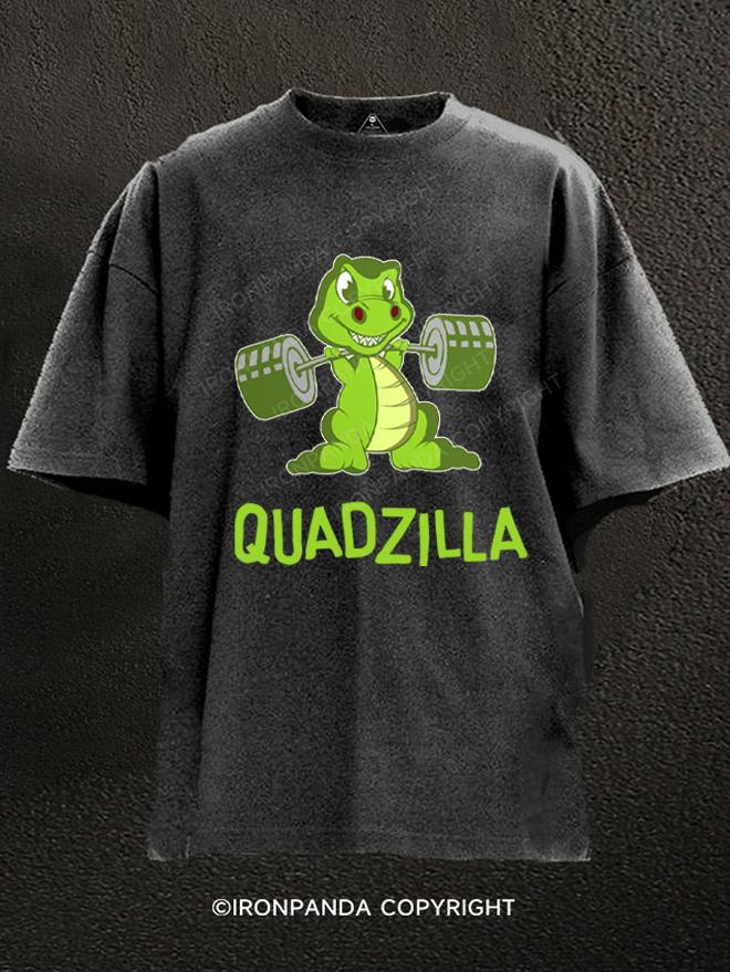 IronPandafit QUADZILLA Training Muscles Washed Gym Shirt For Sale