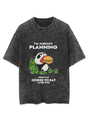IronPandafit THE PANDA EATING HAMBURGER VINTAGE GYM SHIRT For Sale