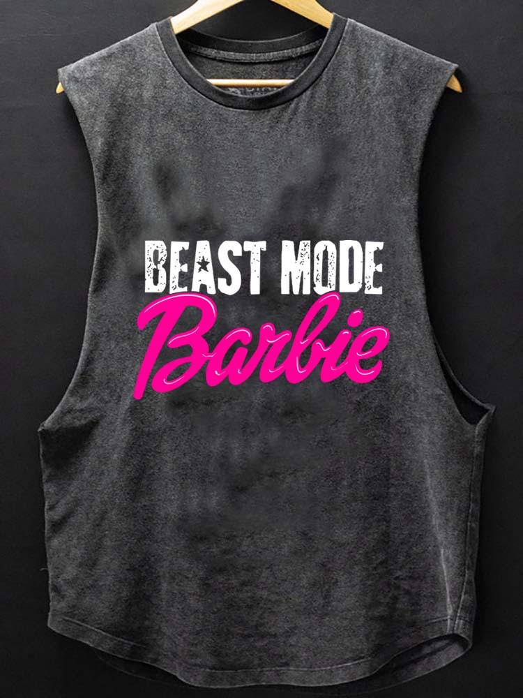 IronPandafit BEAST MODE BARBIE SCOOP BOTTOM COTTON TANK For Sale