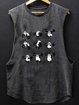 IronPandafit Olympic Lifting Panda SCOOP BOTTOM COTTON TANK For Sale
