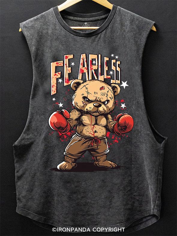 fearless bear SCOOP BOTTOM COTTON TANK