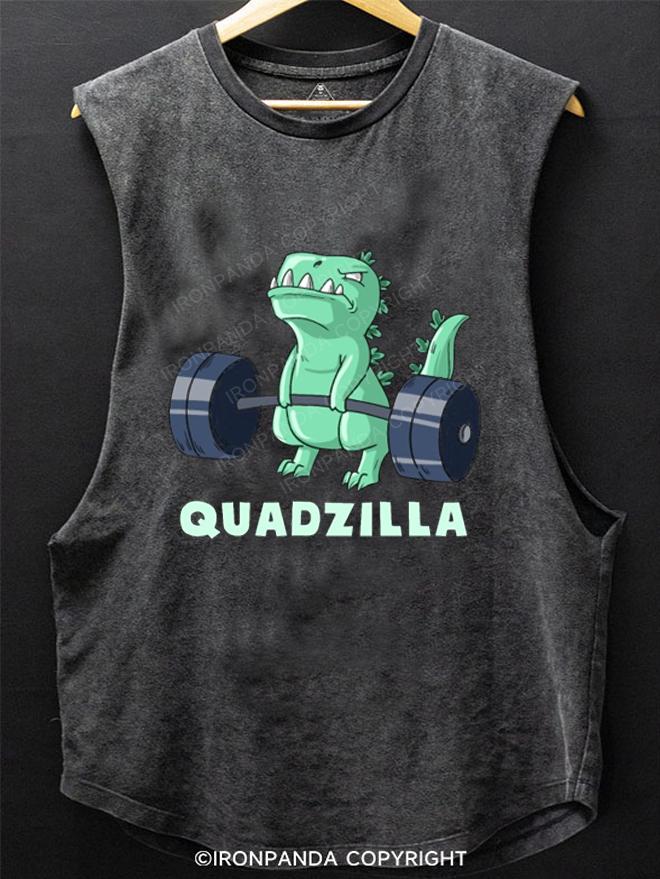 IronPandafit Quadzilla fitness muscle monster SCOOP BOTTOM COTTON TANK ...