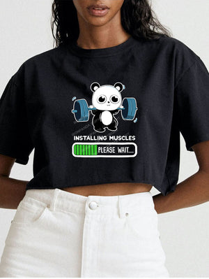 IronPandafit BENCH PANDA Crop Tops For Sale
