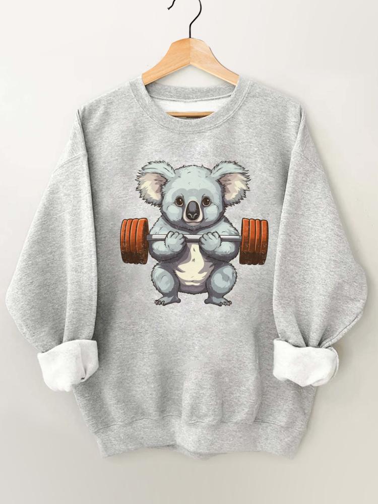 IronPandafit Weightlifting Koala Gym Sweatshirt For Sale