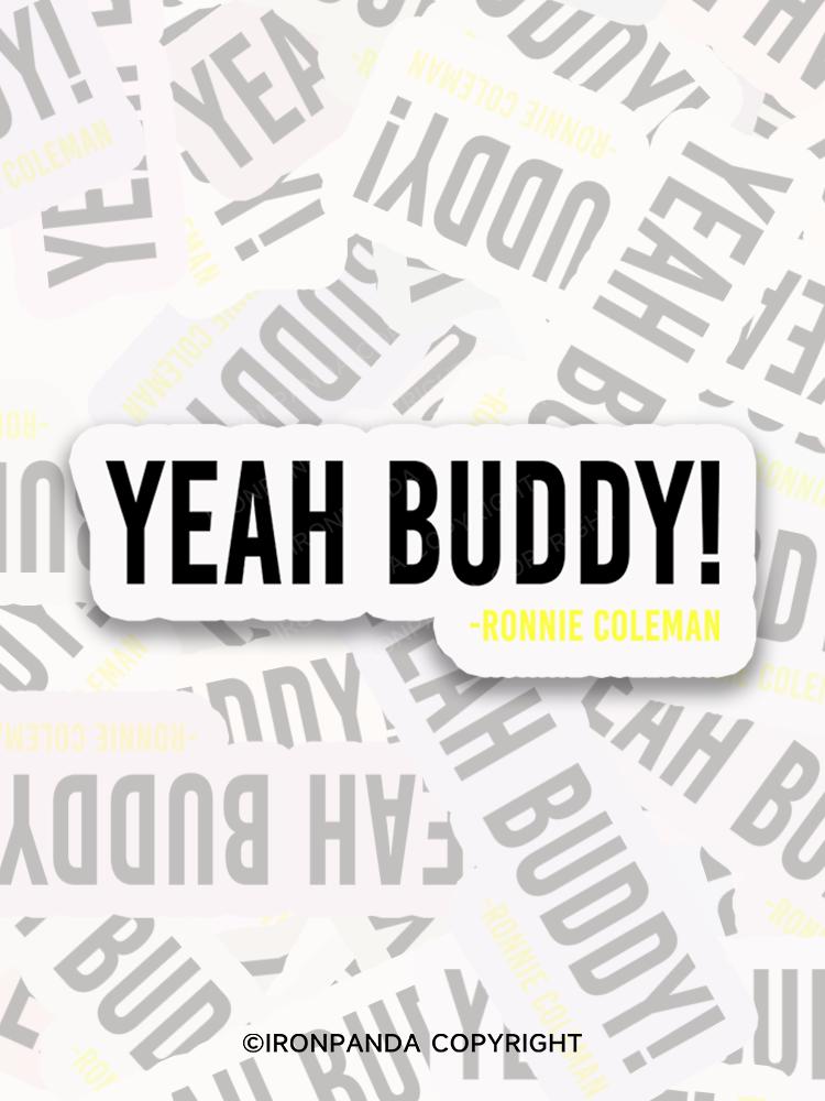 IronPandafit IronPanda Yeah Buddy Sticker For Sale