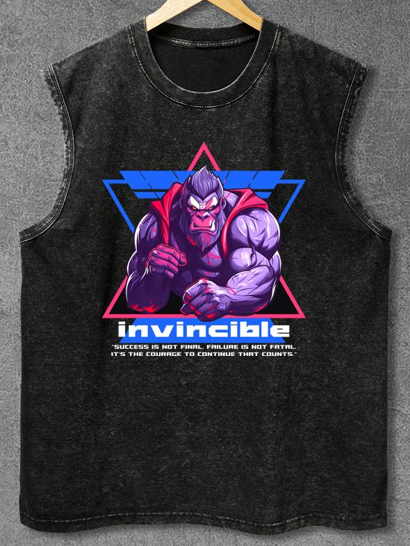 IronPandafit INVINCIBLE Washed Gym Tank For Sale