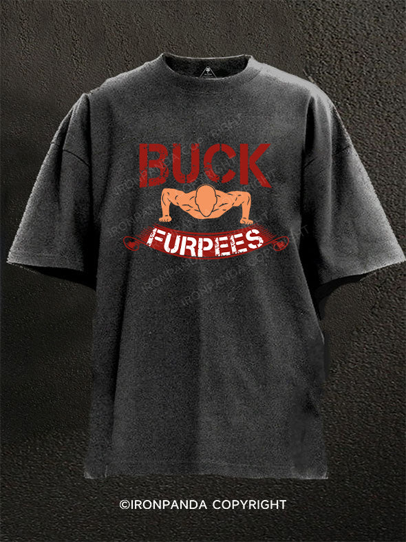 IronPandafit Buck Furpees Washed Gym Shirt For Sale