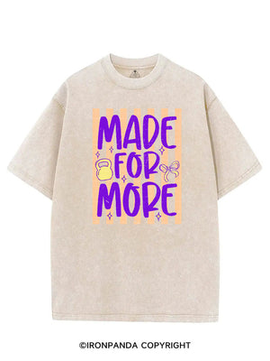 IronPandafit MADE FOR MORE VINTAGE GYM SHIRT For Sale